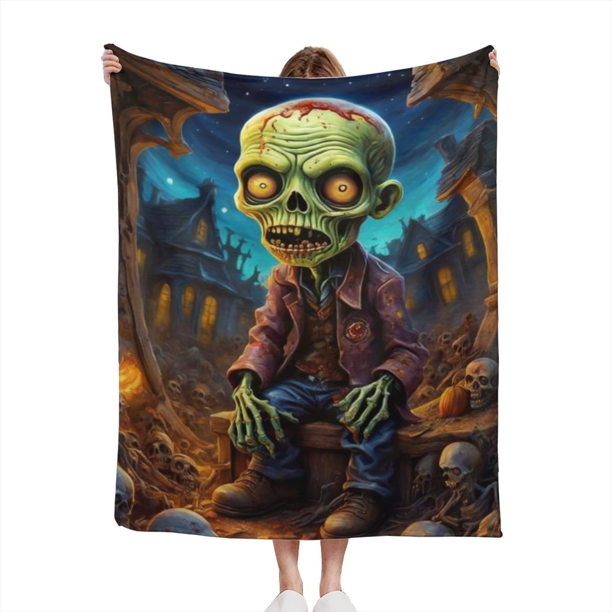 All Saints' Day terrorBlanket Cute Warm Cozy Flannel Throw Soft ...