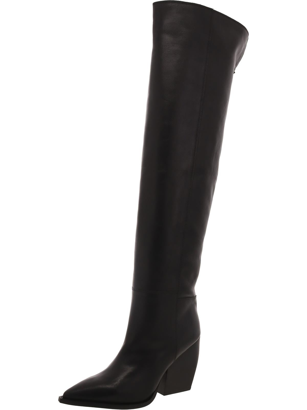 All Saints Womens Reina Boot Leather Pull On Over-The-Knee Boots ...