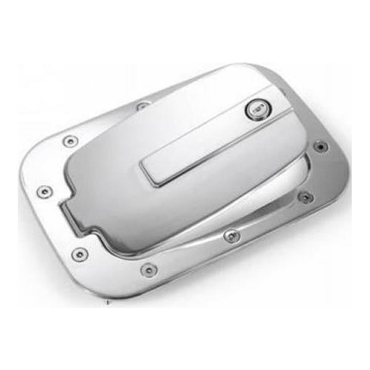 All Sales 6158PL Race Style Billet Fuel Door, Chrome - Rectangle ...