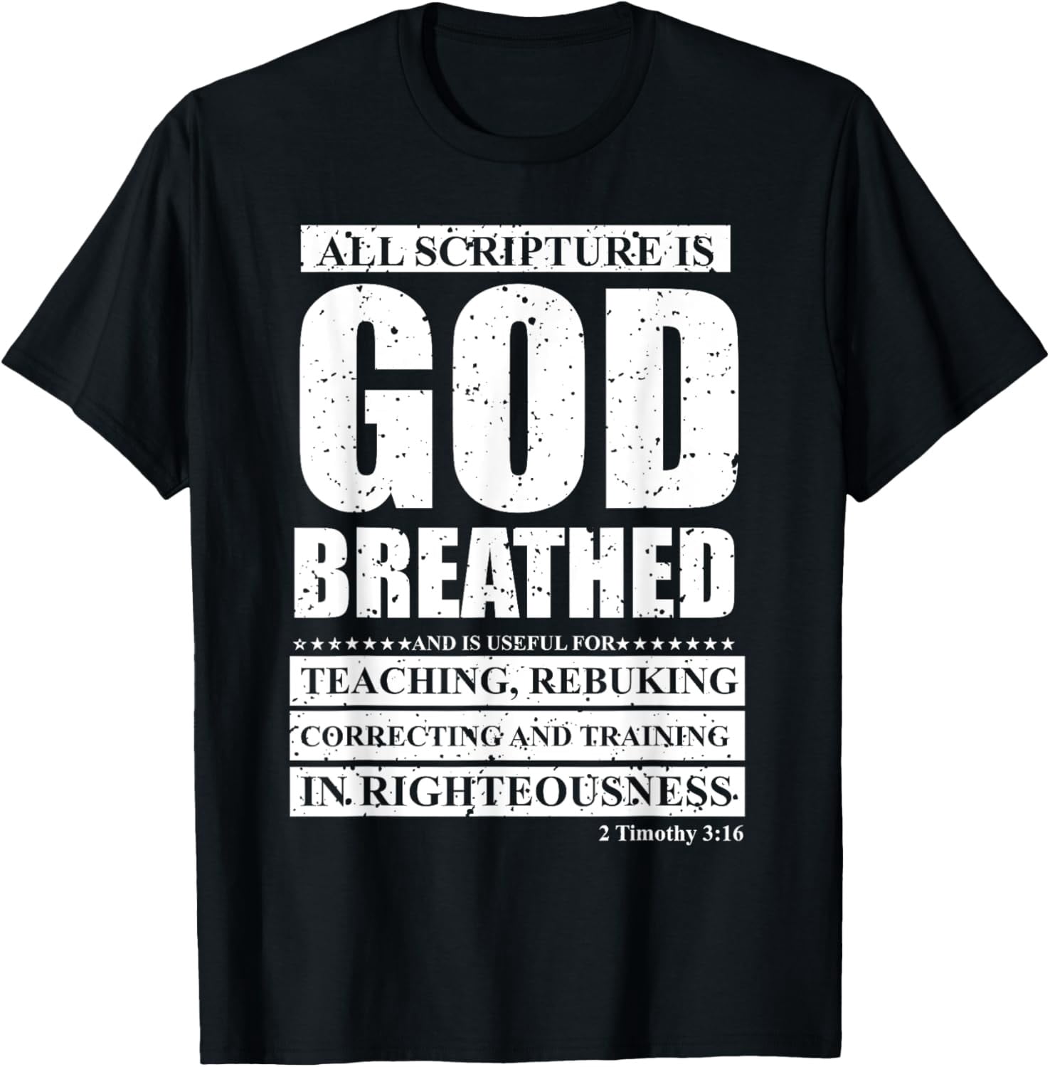 All Scripture Is God Breathed Christian Message T-Shirt - Walmart.com