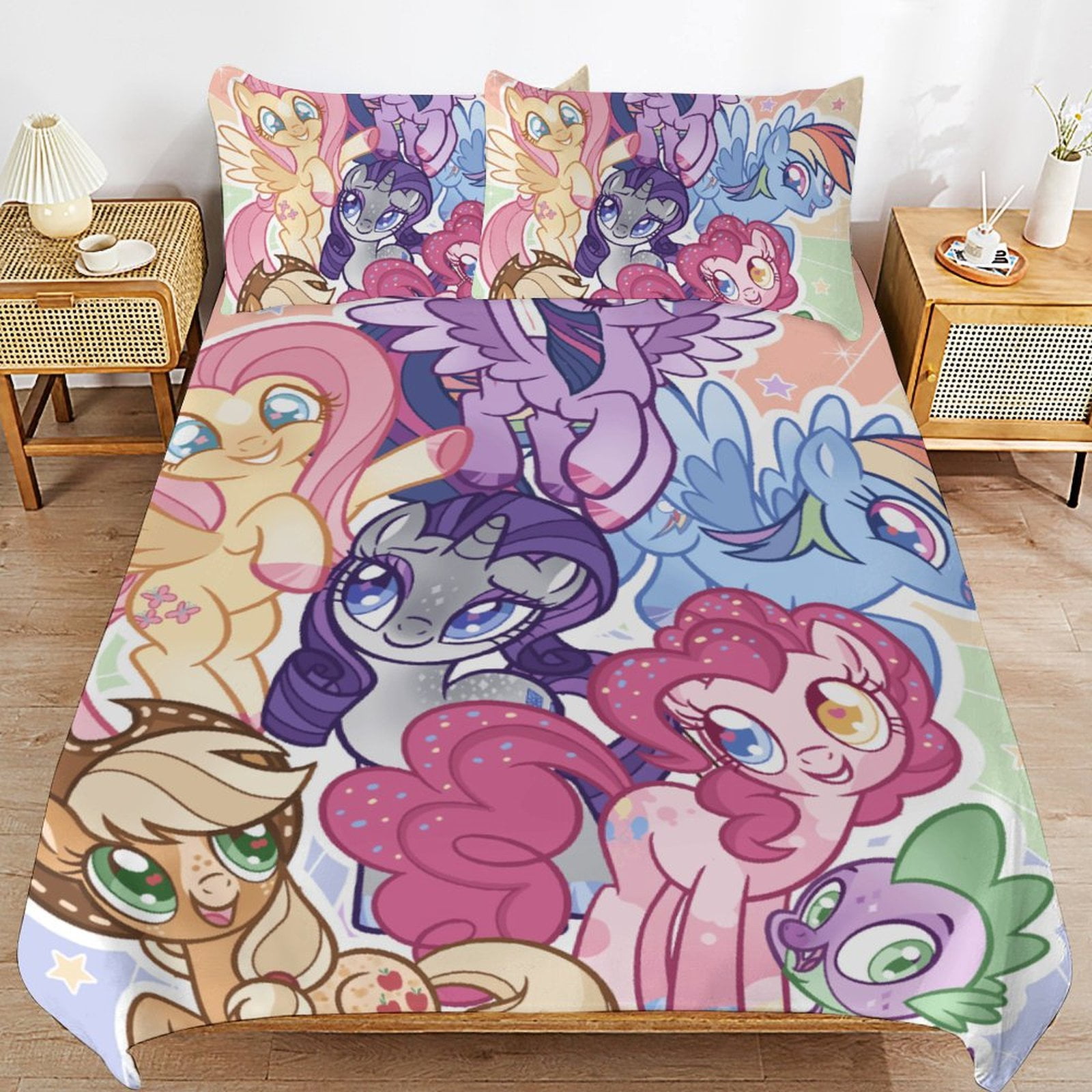 All Season 3-Piece Bedding Comforter Set My Little Pony Duvet Cover ...