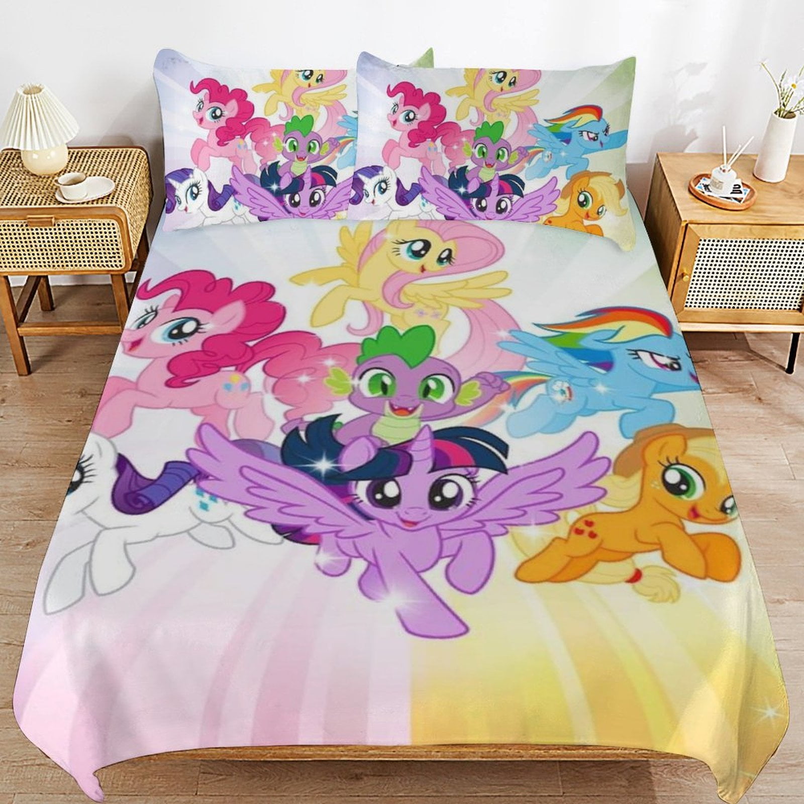 All Season 3-Piece Bedding Comforter Set My Little Pony Duvet Cover ...
