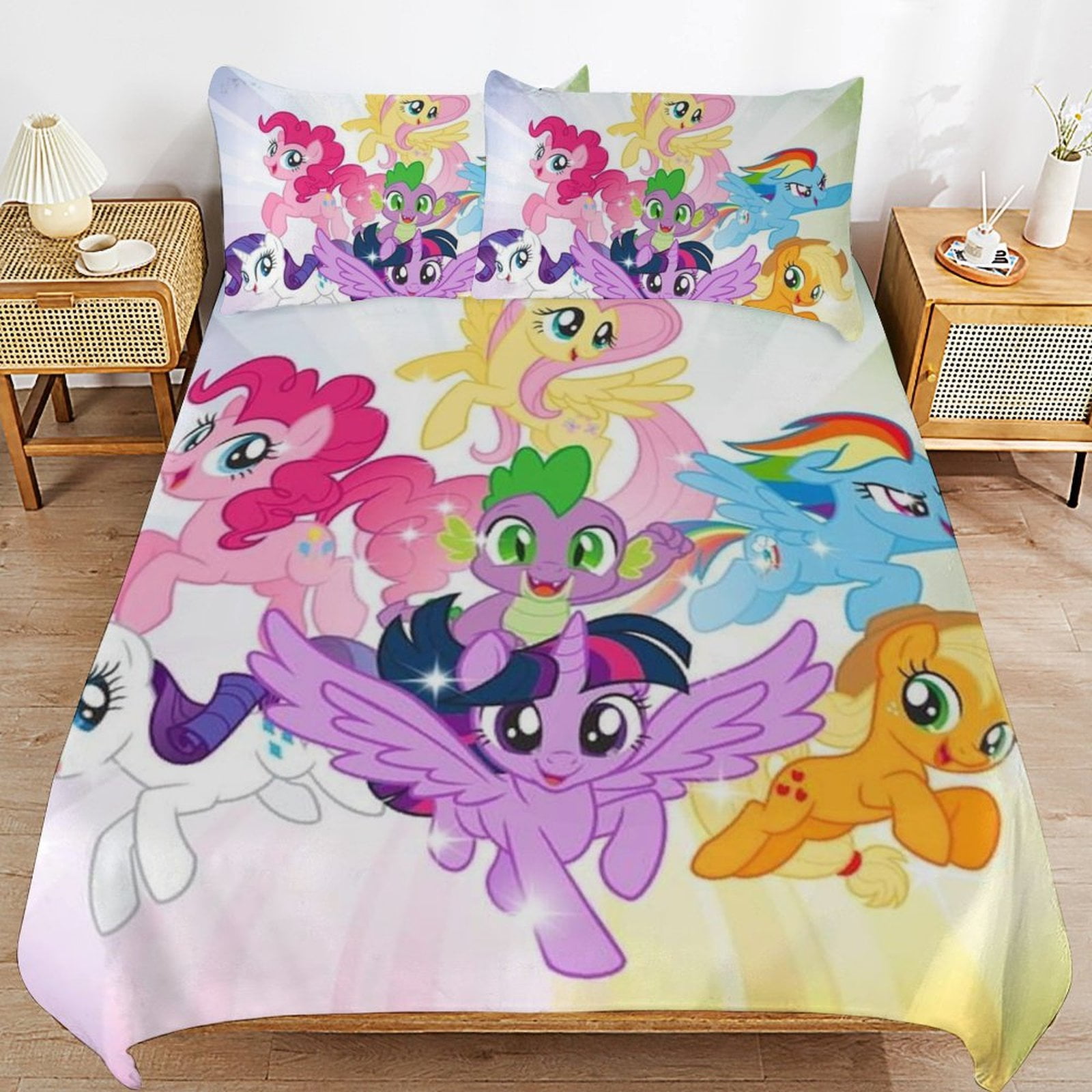 All Season 3-Piece Bedding Comforter Set My Little Pony Duvet Cover ...