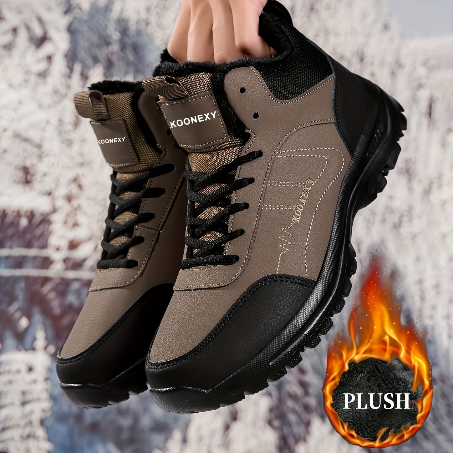 All-Season Ankle-High Snow Boots - Heavy-Duty Upper & PVC Traction ...