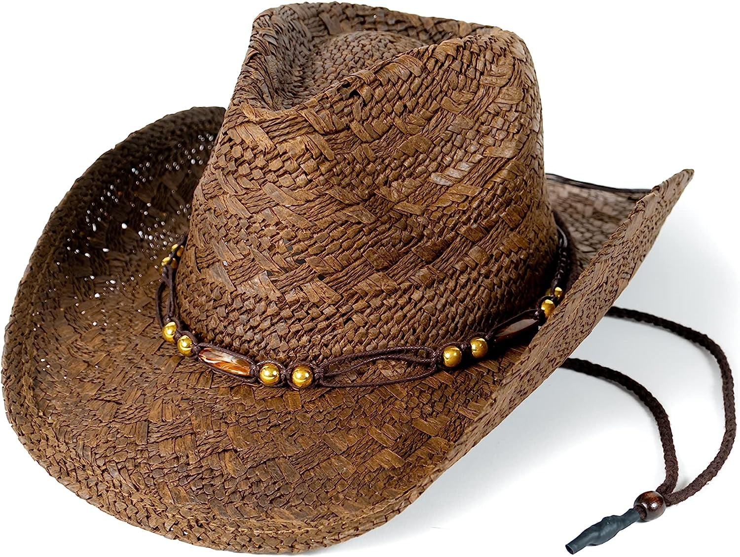 All Season Classic Western Style Straw Cowgirl Hat For Men Women ...