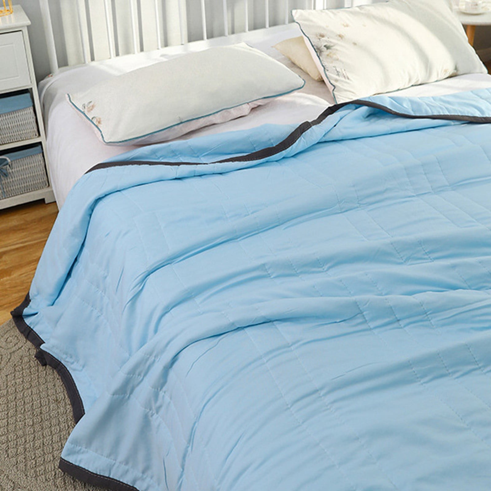 All Season Cooling Fiber Comforter, Lightweight Breathable Ice Cool ...