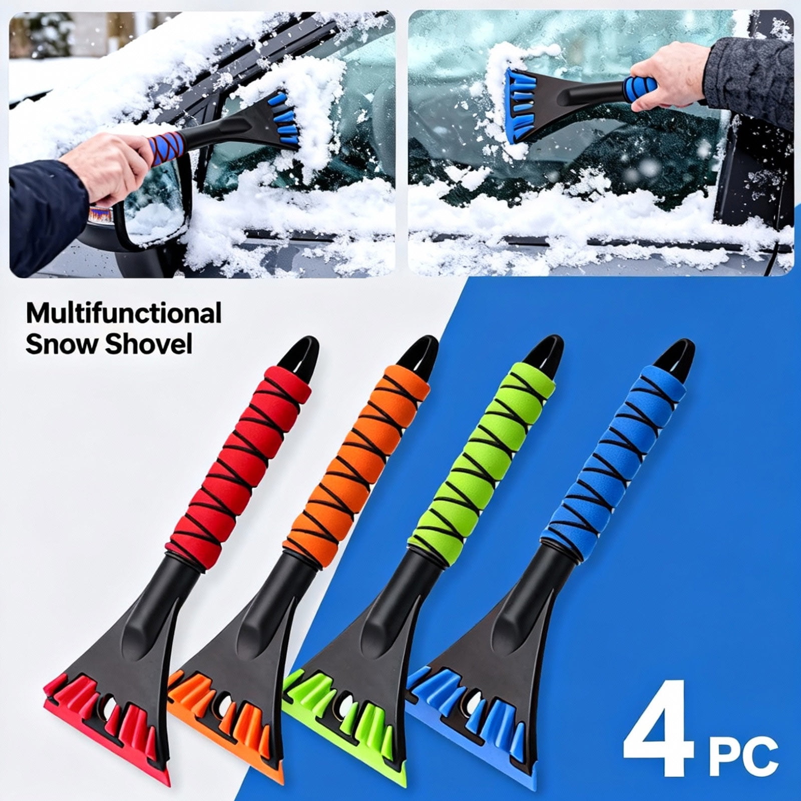 All-Season Detachable Snow and Ice Tool - Multi-Functional Vehicle Safe ...