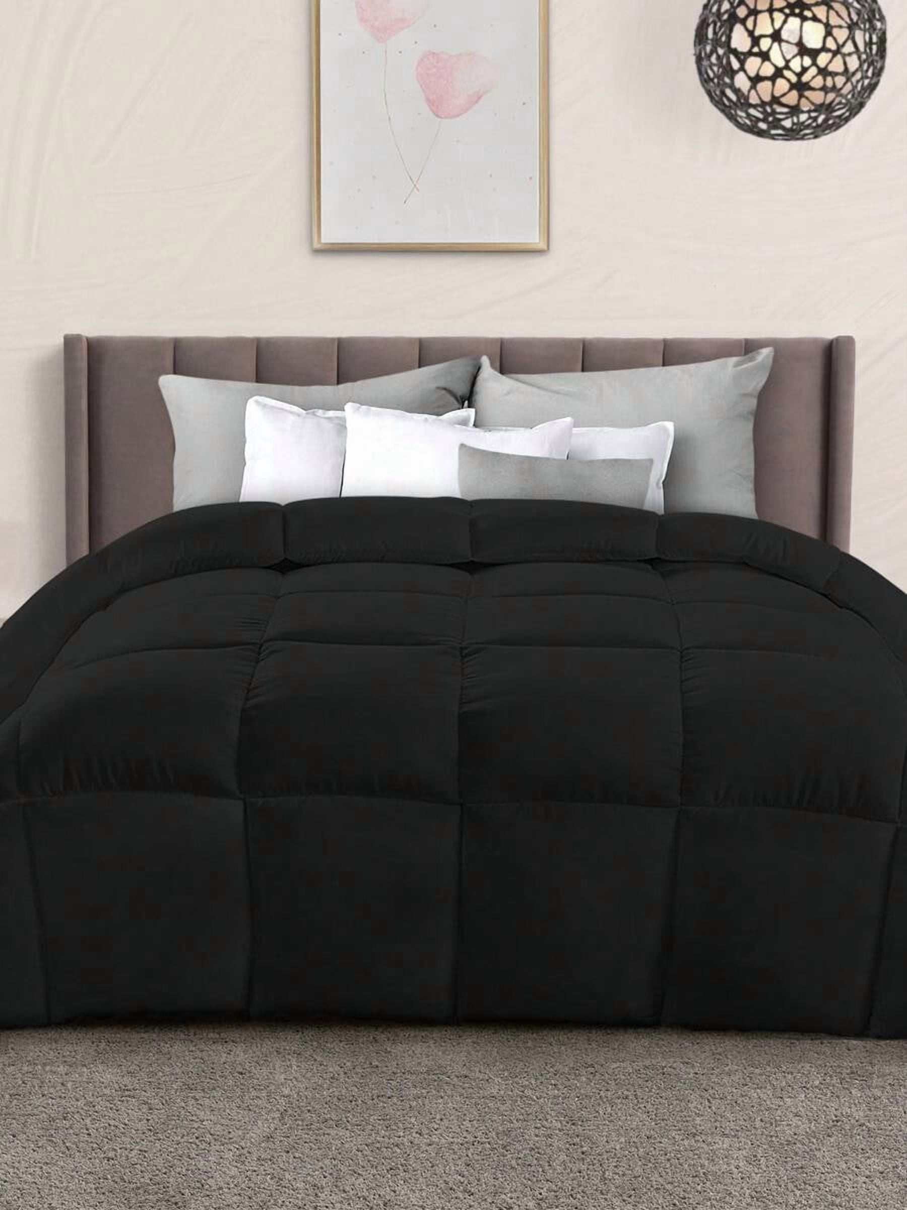 All-Season Down Alternative Comforter - Plush Duvet Insert With Box ...