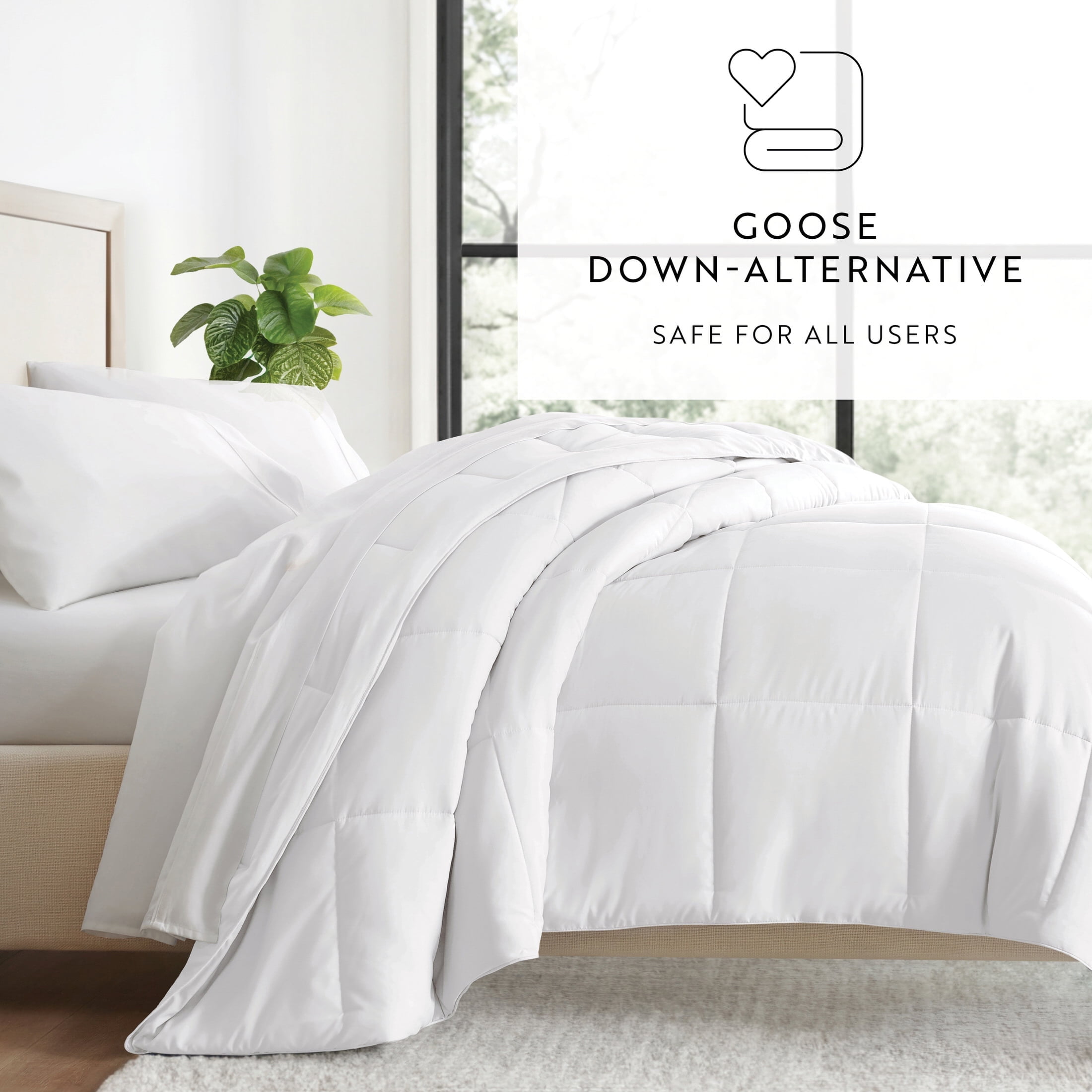 All-Season Down Alternative Duvet Insert with Corner Loops - Ultra-Soft ...