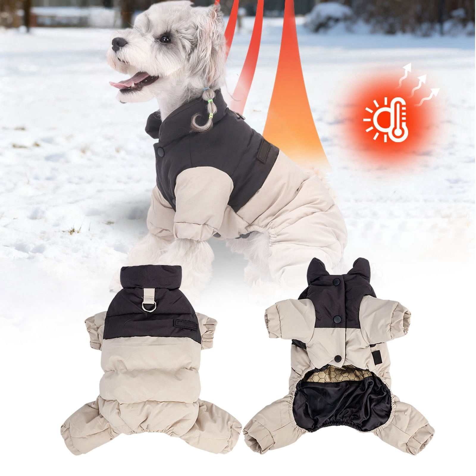 All-Season Four-Looted Cozy Winter Coat for Small to Medium Dogs ...