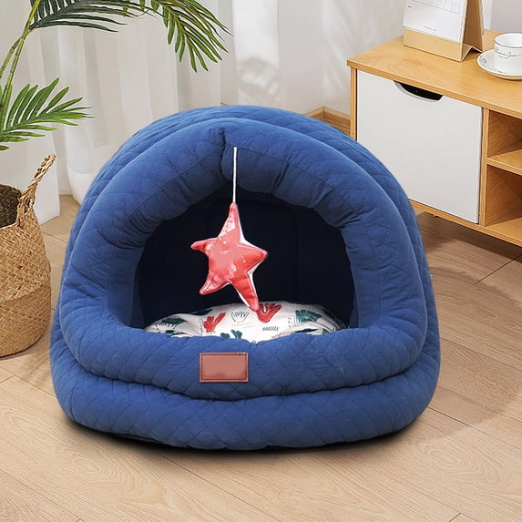 All-Season Pet Bed for Cats & Small Dogs | Winter Warmth Pad with ...