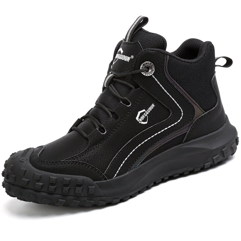All-Season Steel Toe Safety Work Shoes - Anti-Puncture Safety Boots for ...