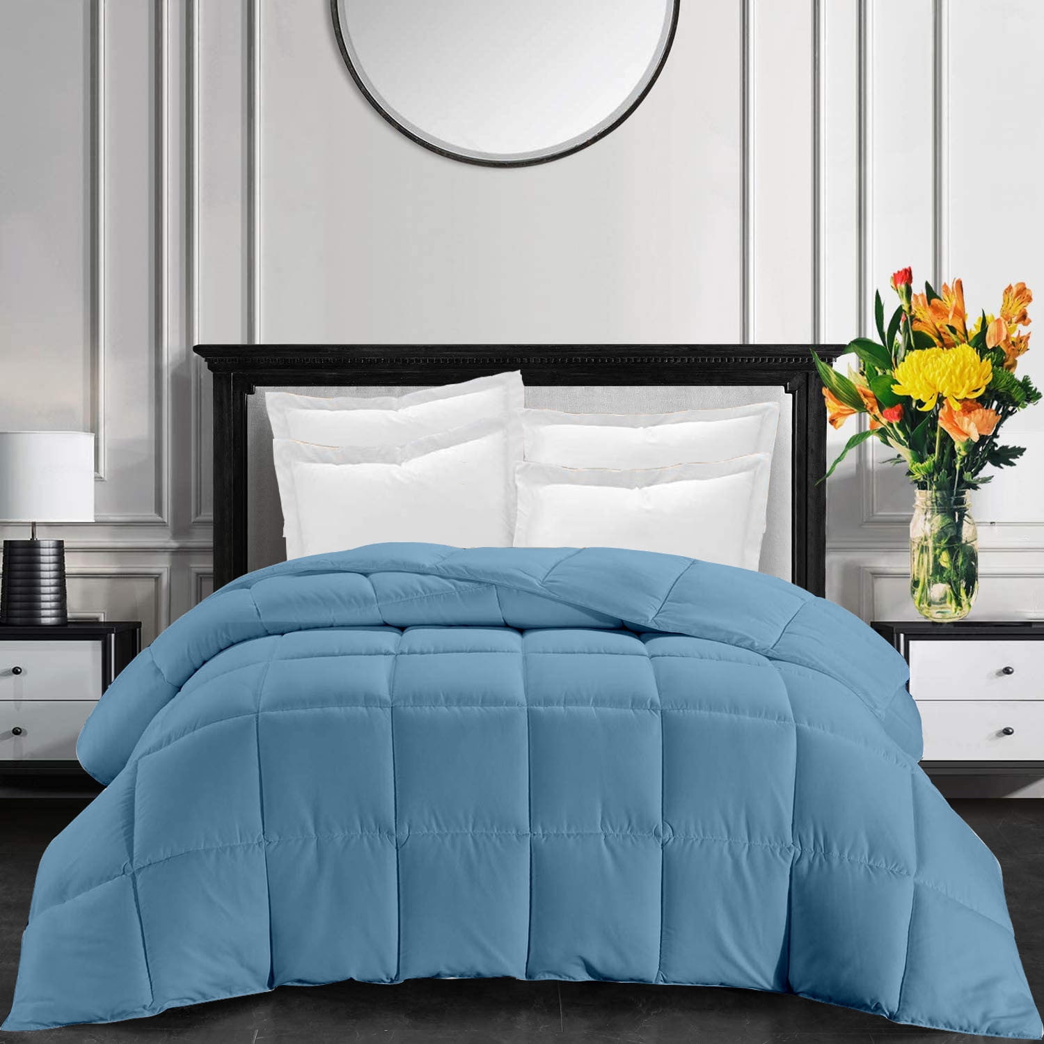 All-Season Super Soft Comforter California King 98 by 116 inch Light ...
