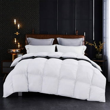 Goose Feather Down Comforter King Size, Made in Canada All Season Fluffy Duvet Insert - Walmart.com