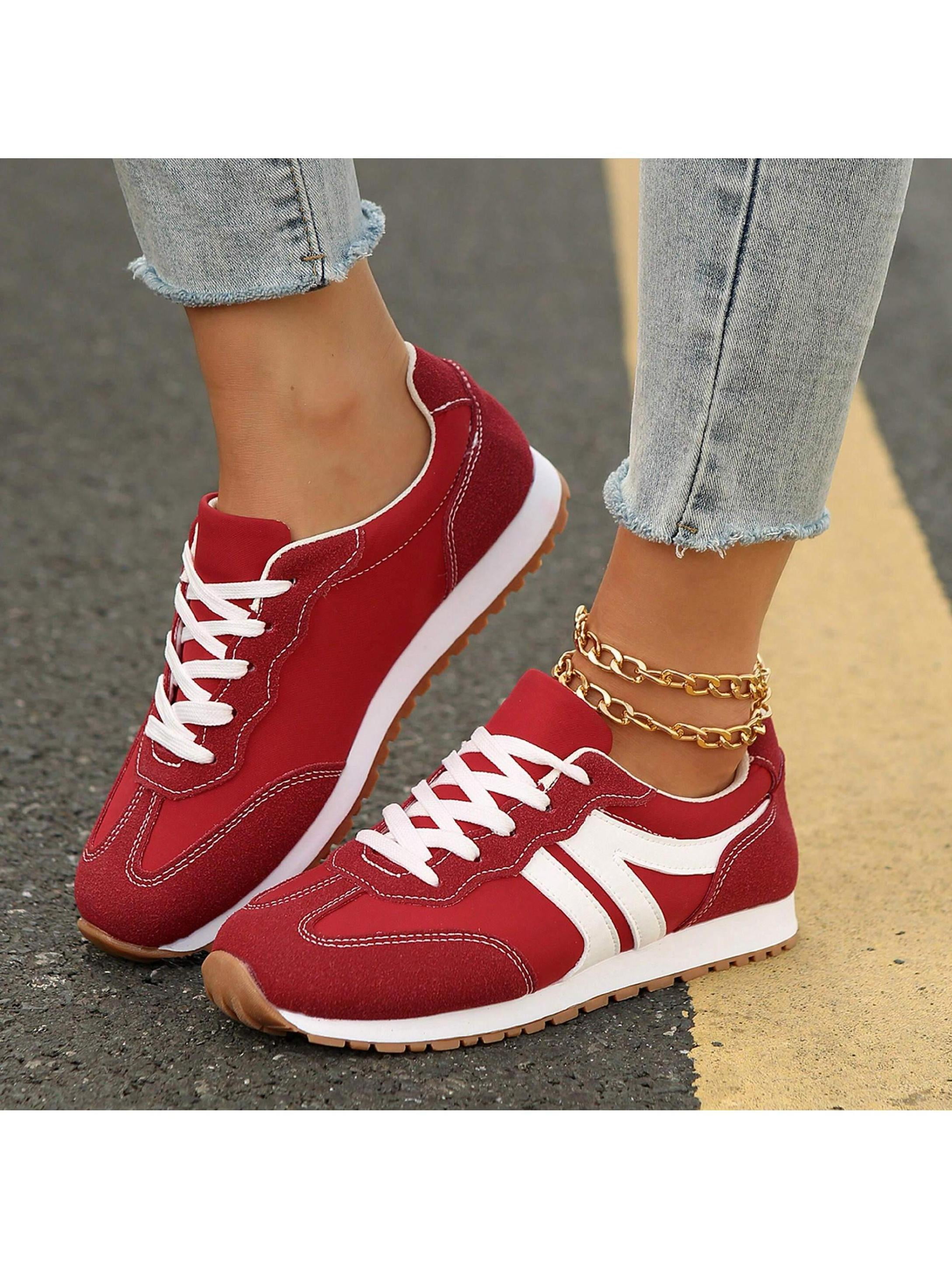 All Season Women's Sneakers Breathable Fabric Lining, Non Slip PVC Sole ...
