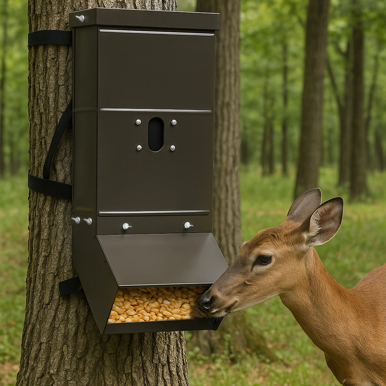 All Seasons Feeders Deer Tree Protein Feeder Corn, Rice , Other ...