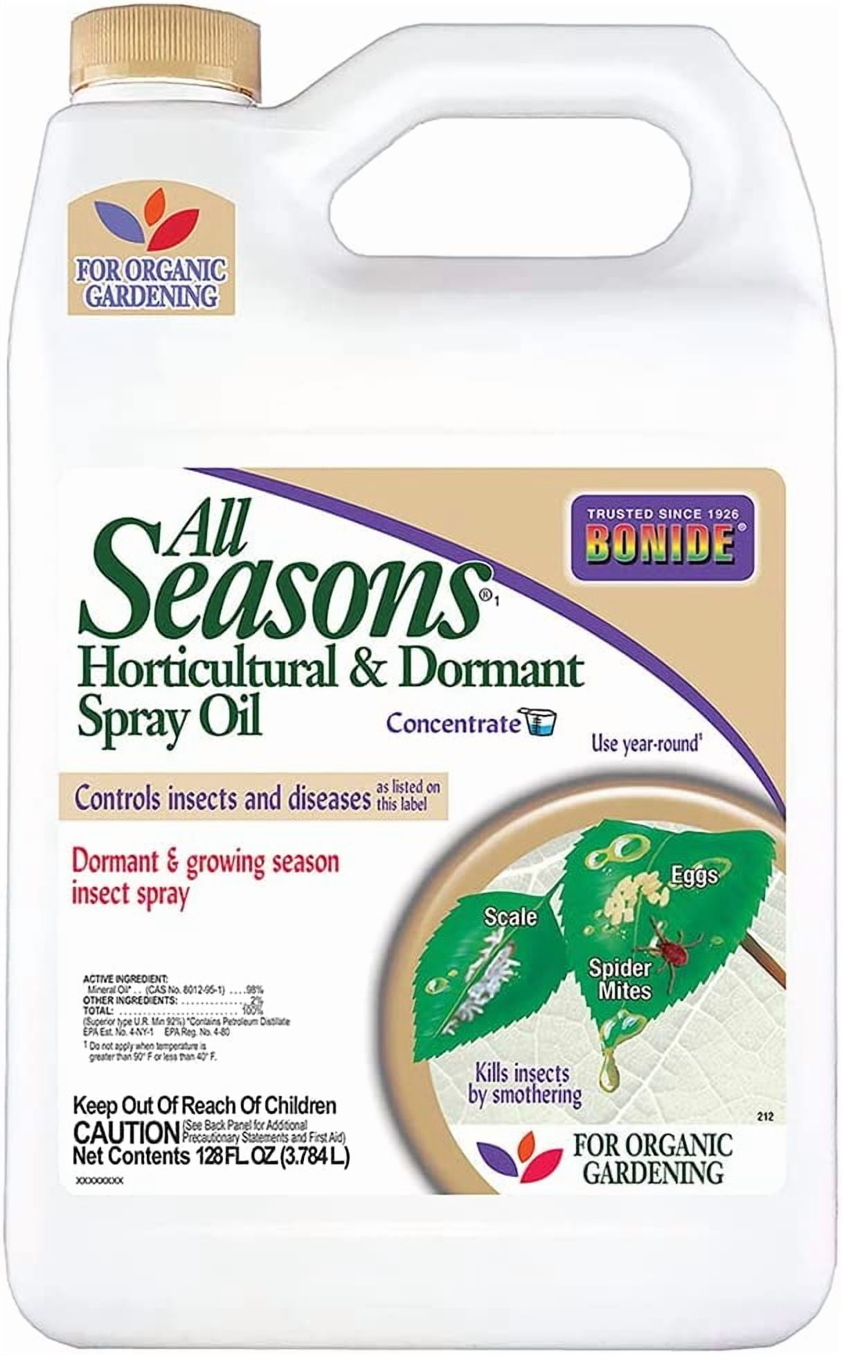 All Seasons Horticultural & Dormant Spray Oil, 128 oz Concentrate ...