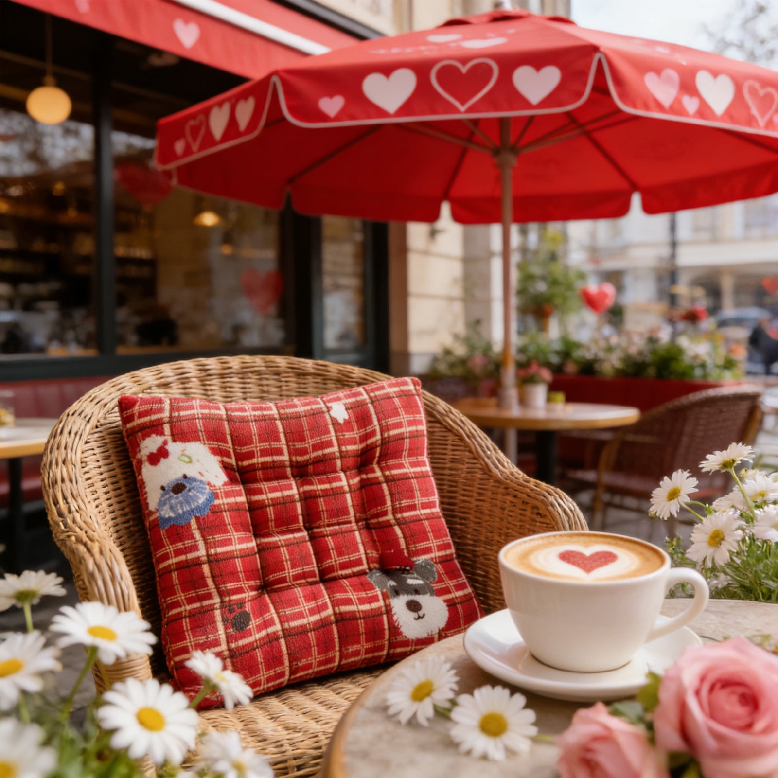 All Seasons Seat Cushion, Non-Slip Chair Pad for Dining Office Stool ...