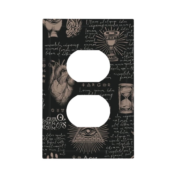 All Seeing Abstract Medical Magic Duplex Wall Plate 1 Gang Decorative ...