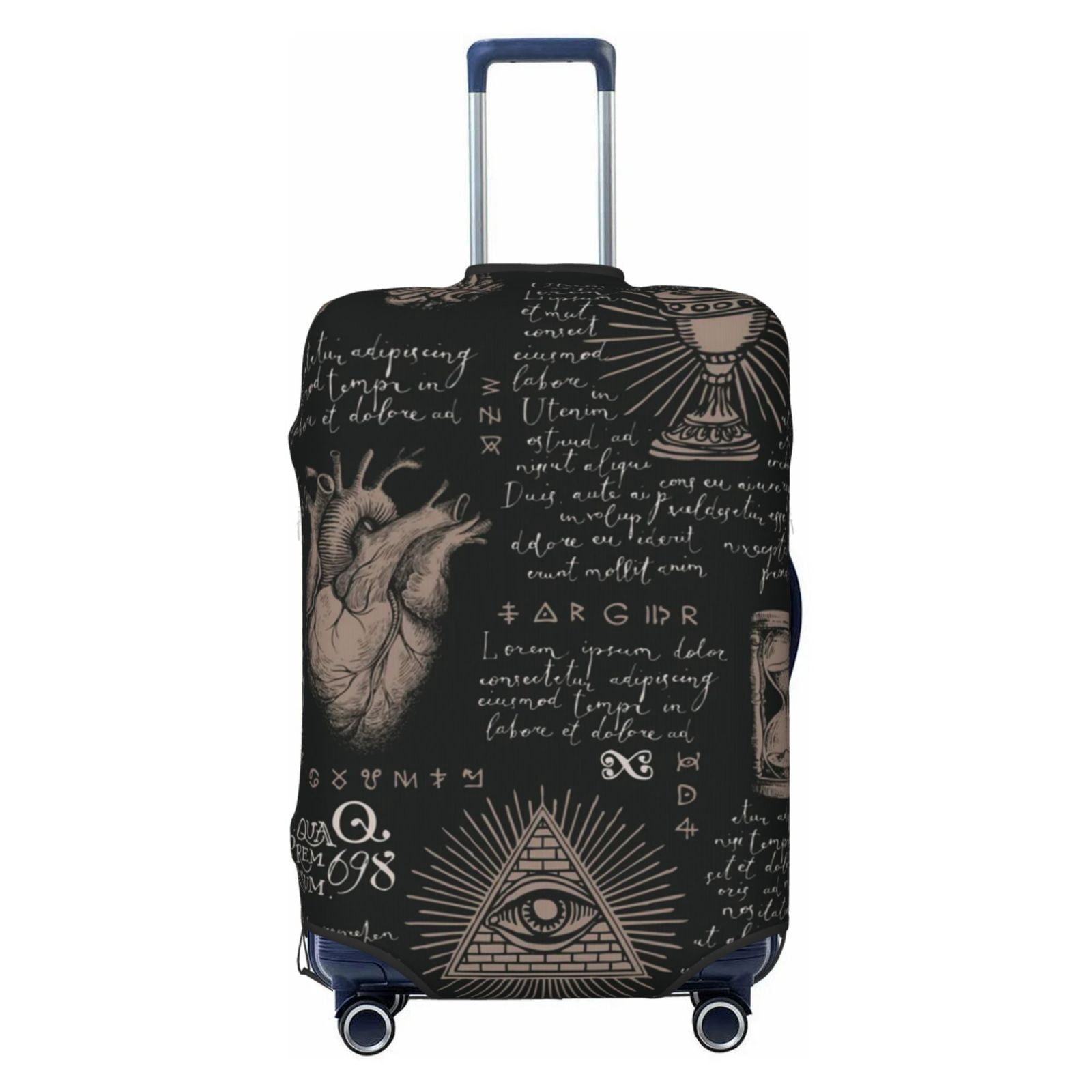 All Seeing Abstract Medical Magic Travel Luggage Cover Suitcase ...
