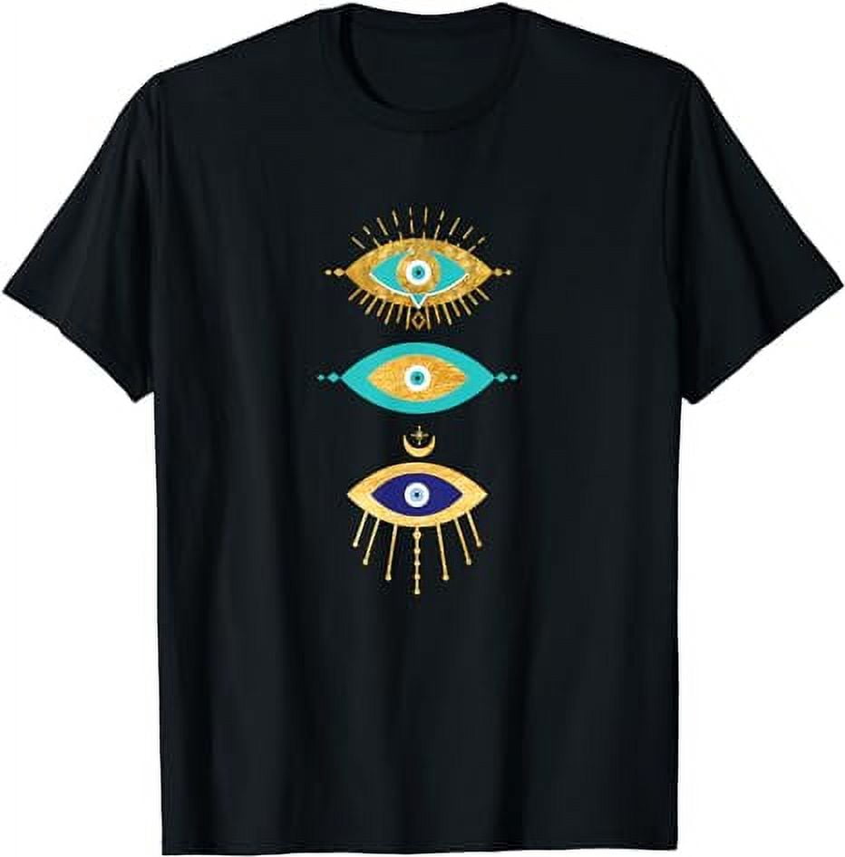 All Seeing Evil Eyes Yellow Eyelashes Curse Protection T-Shirt ...