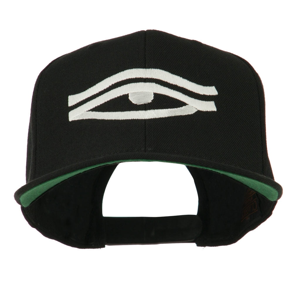 All Seeing Eye Embroidered Flat Bill Cap - Black OSFM - Walmart.com