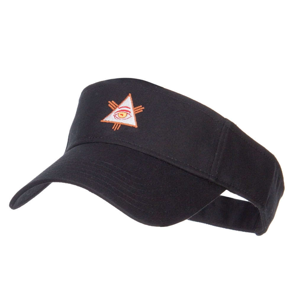 All Seeing Eye Embroidered Sun Visor - Black OSFM - Walmart.com