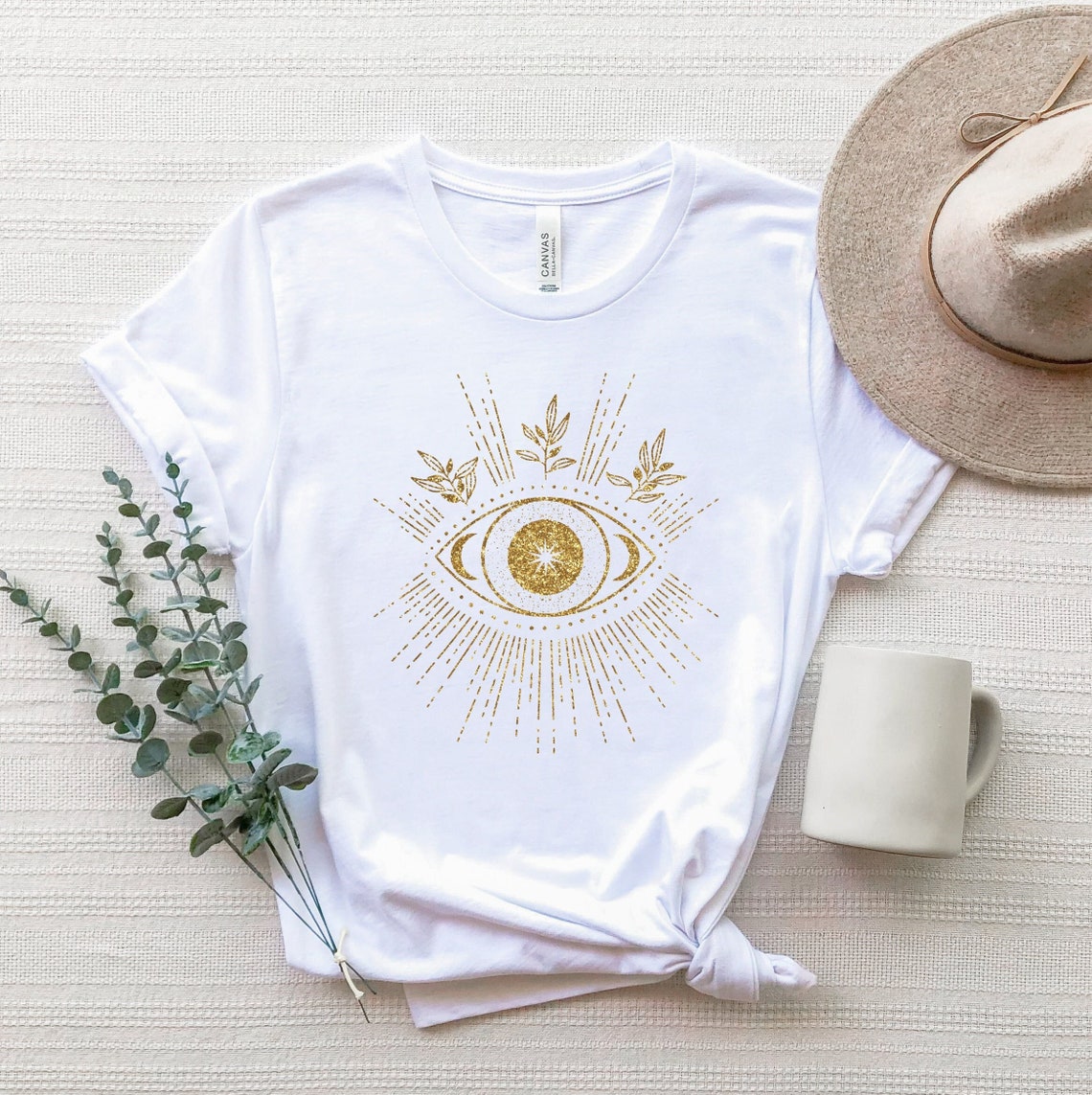 All Seeing Eye Shirt, Sun And Moon Shirt, Spiritual Eye Shirt, Witch ...