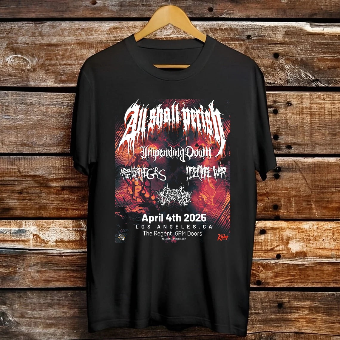 All Shall Perish LOS ANGELES April 4th, 2025 T Shirt Full Size S-5XL ...