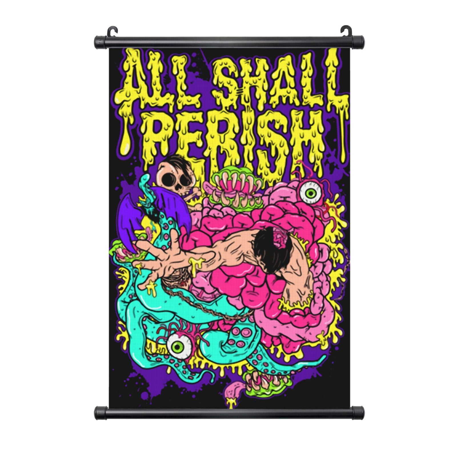 All Shall Perish Posters Wall Hanging Black Plastic Shaft Poster Wall ...
