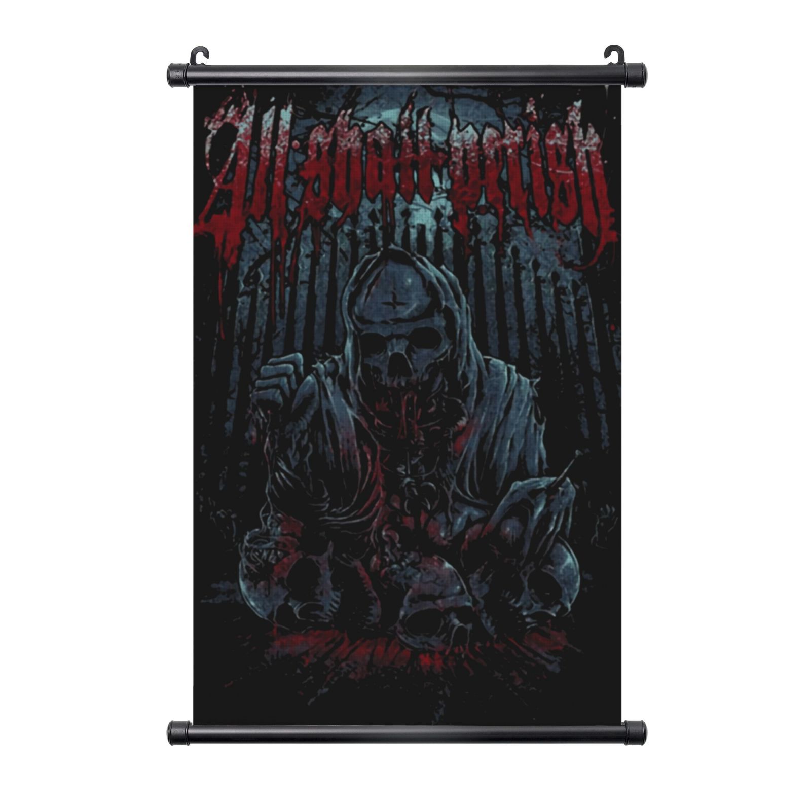 All Shall Perish Posters Wall Hanging Black Plastic Shaft Poster Wall Art Aesthetic Hanger Frame ...
