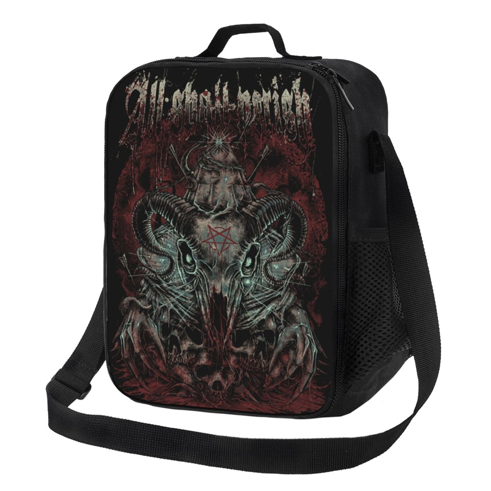 All Shall Perish Scream Lunch Bag, Insulated Lunch Box, Reusable With Side Pockets For Work ...