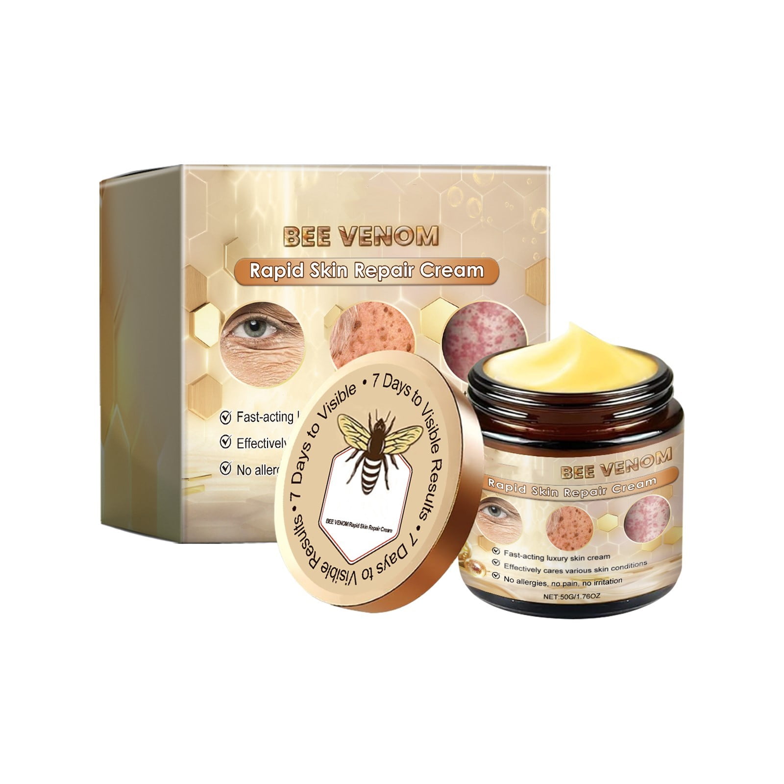 All Skin Types Bee Venin Natural Serum Powerful Skin Treatment Advanced ...