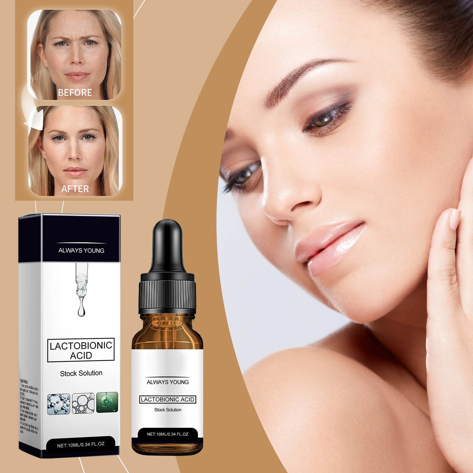 All Skin Types Brightening＆Firming 10ml Lactic And Aging Facial ...