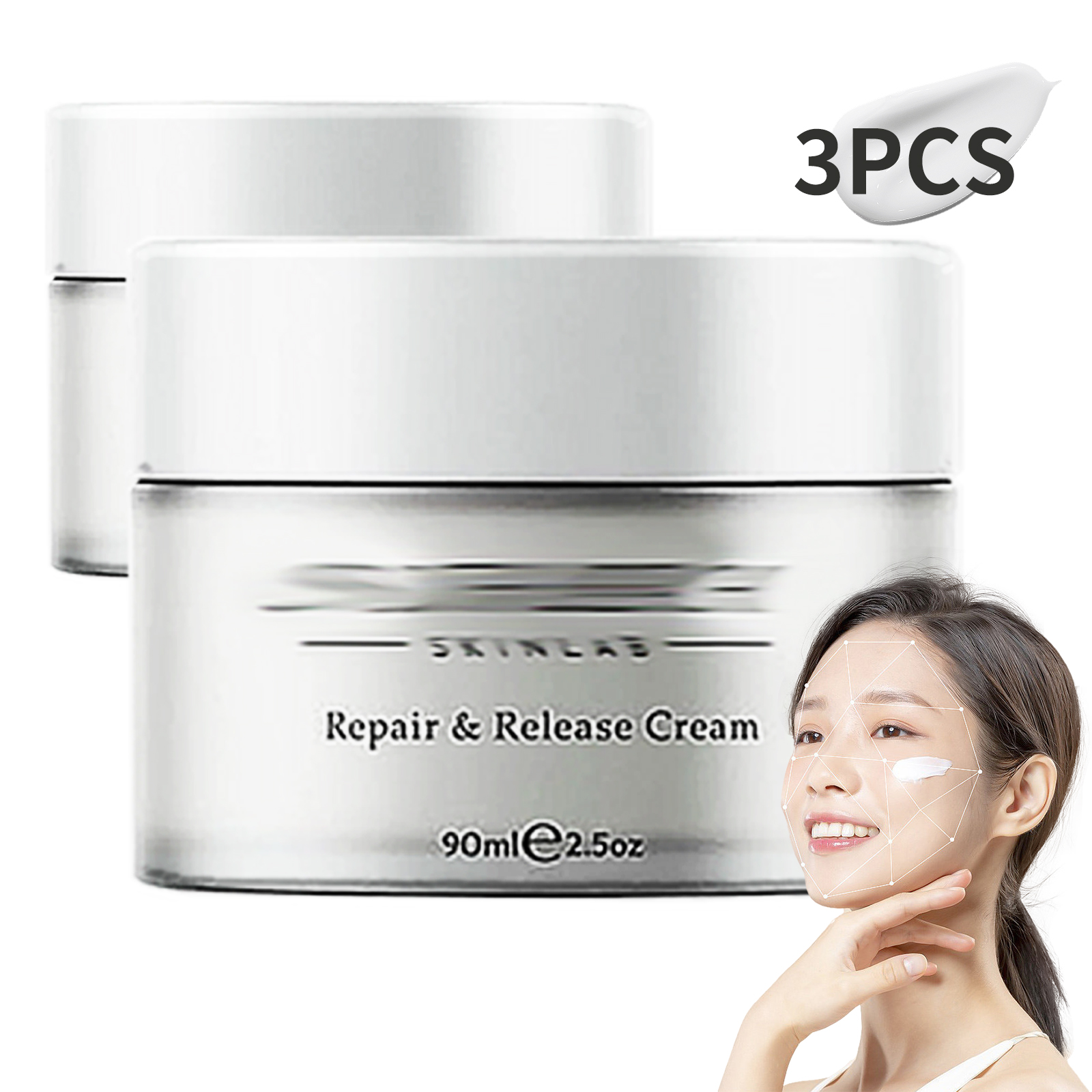 All Skin Types Repair Release and Anti Aging Cream with Moisturizing ...