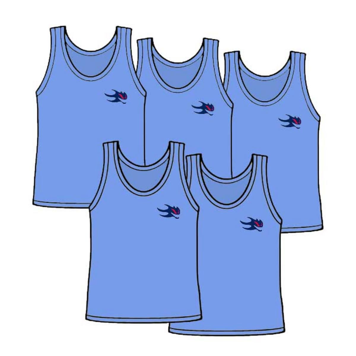 All Sport Pinnies for Adult in Pkg of 5 Vests. Sky Blue. Fits Most ...