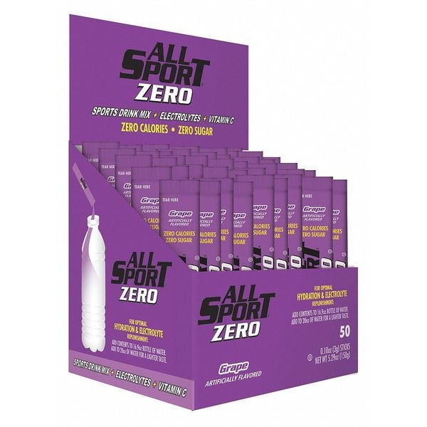 All Sport Grape Flavor Sports Drink Mix, Sugar Free, Thirst Quencher ...