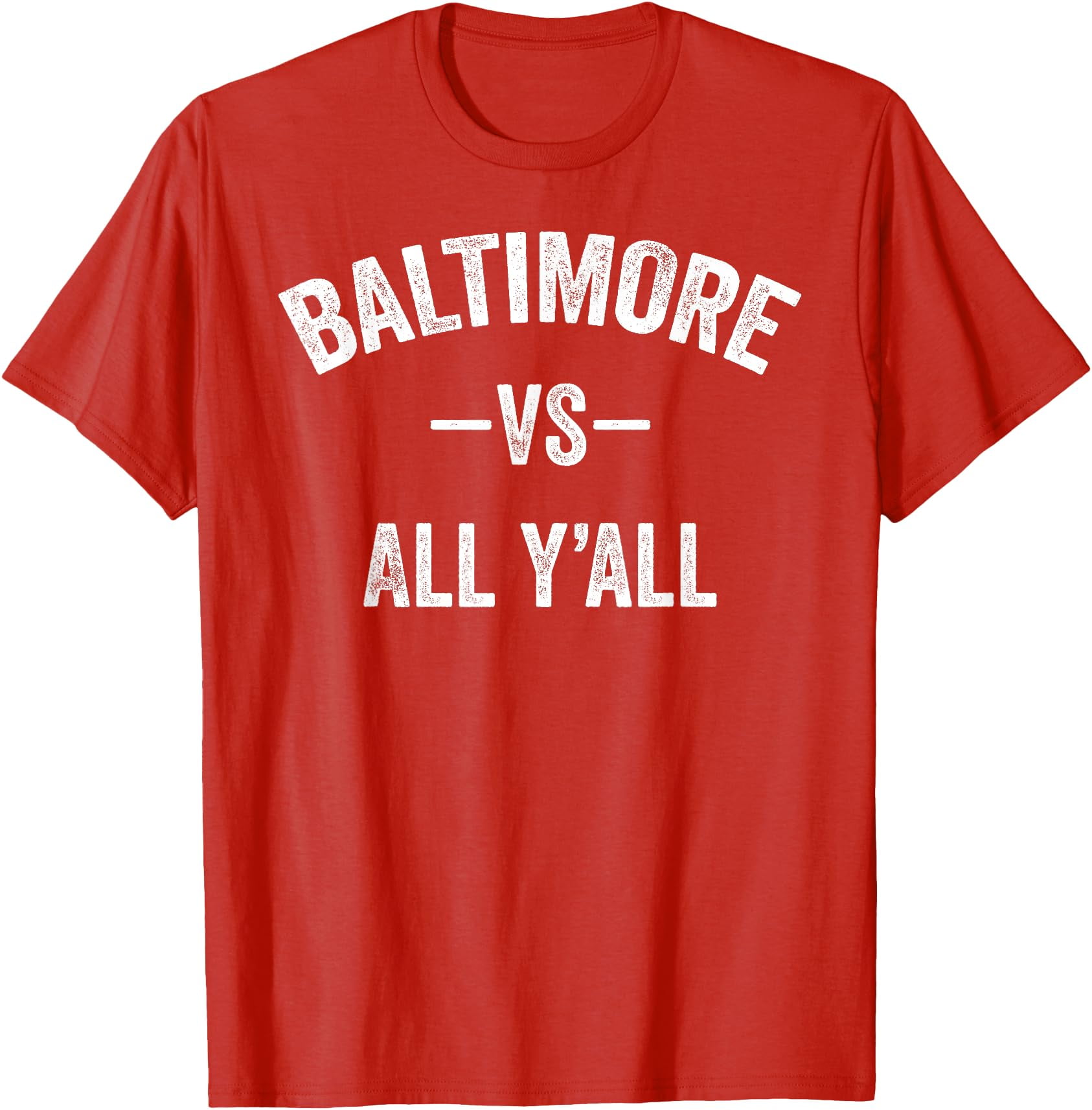 All Sport Trends Baltimore vs all y'all Softstyle Unisex T-Shirt,Red ...