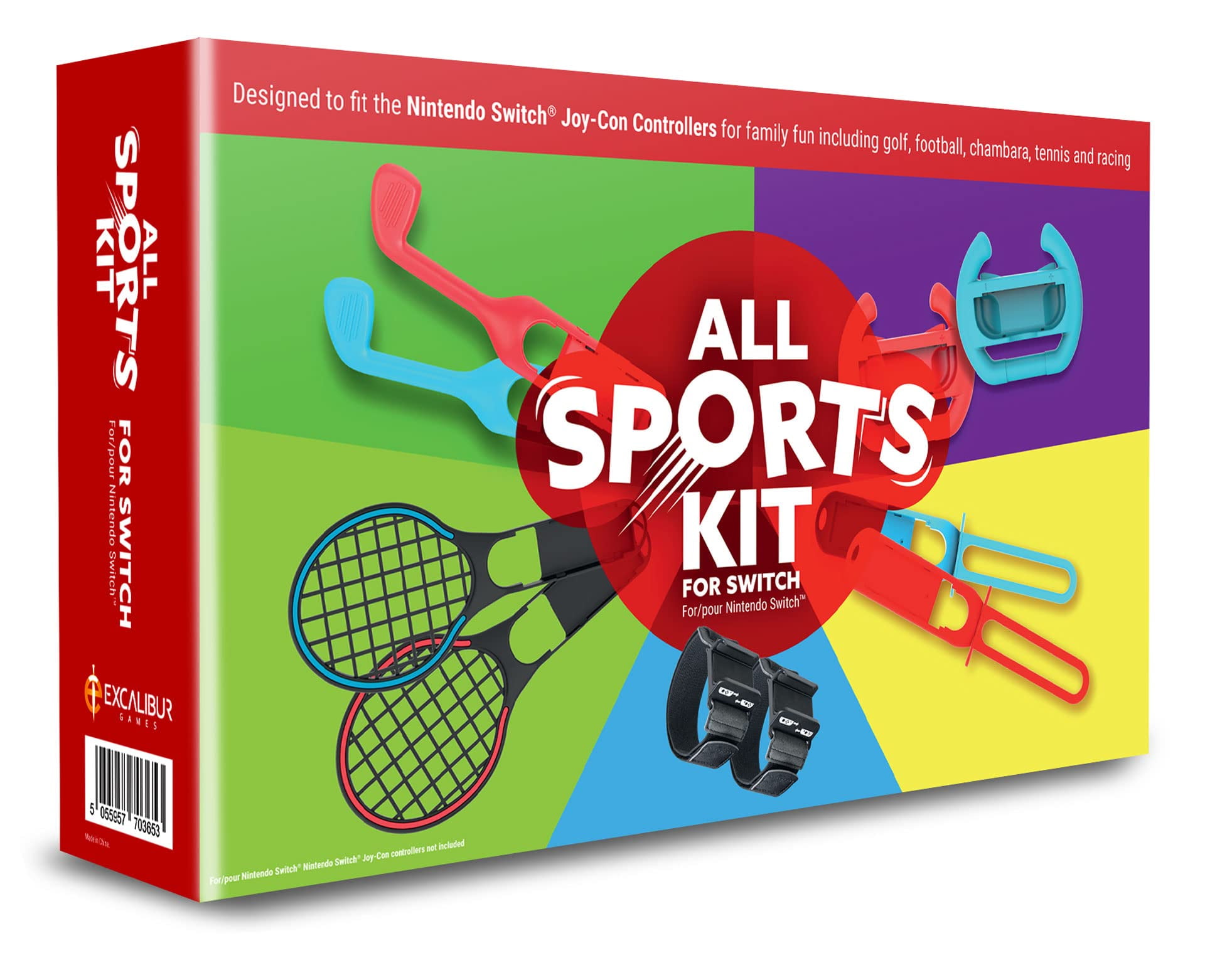 All Sports Kit For Nintendo Switch - 10in1 Kit with Tennis Rackets ...