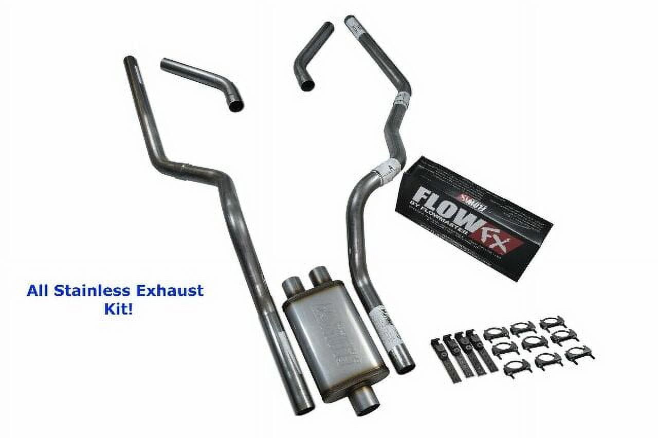 All-Stainless Dual Exhaust Kit Ford F150 15-20 Flowmaster Flow FX ...