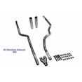 All-Stainless Dual Exhaust Kit Ford F150 21-25 Y Pipe Rolled Tip Rear ...