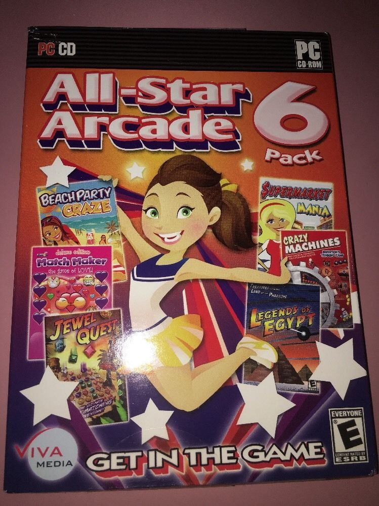 All-Star Arcade 6 Pack PC Games Windows 10 8 7 Vista XP Computer match ...