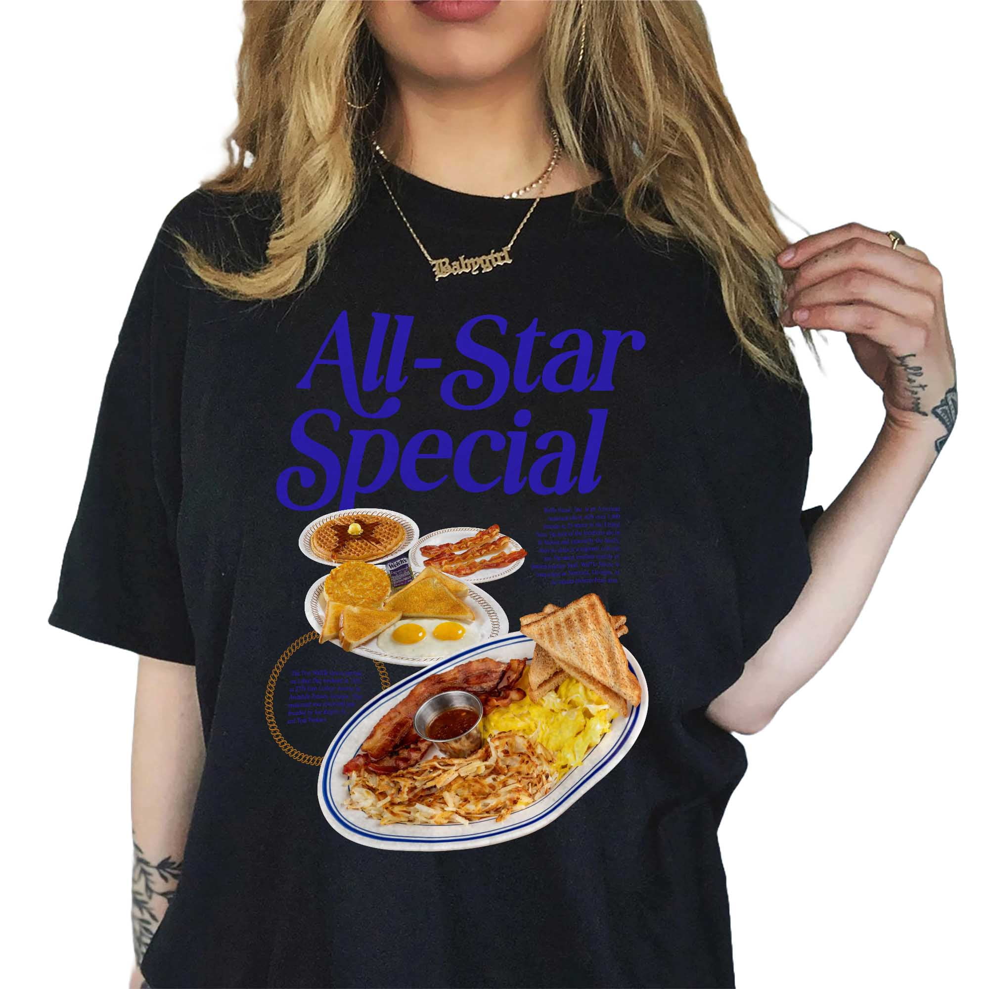 All-Star Breakfast T Shirt Full Colors Full Sizes _717_5Tshirt-Black ...