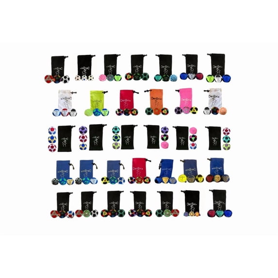All Star Footbag 3 Pack with Pouch, Dirt Bag 12-Panel Design, Soft ...