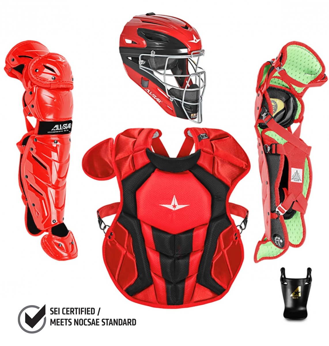 All Star Intermediate System7 Axis Catchers Kit Scarlet | Black ...