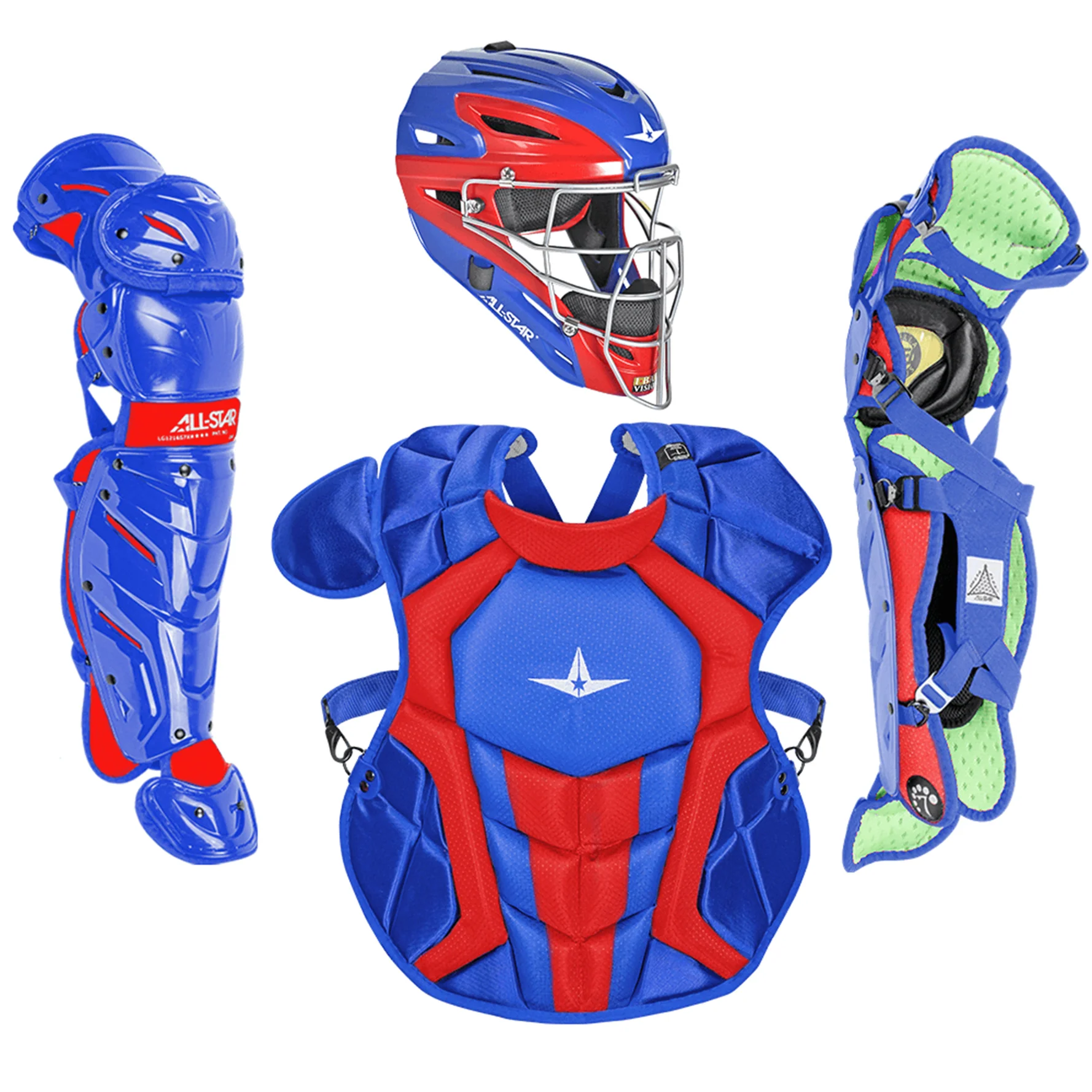 All Star Intermediate System7 Axis Baseball Catching Gear Set ...