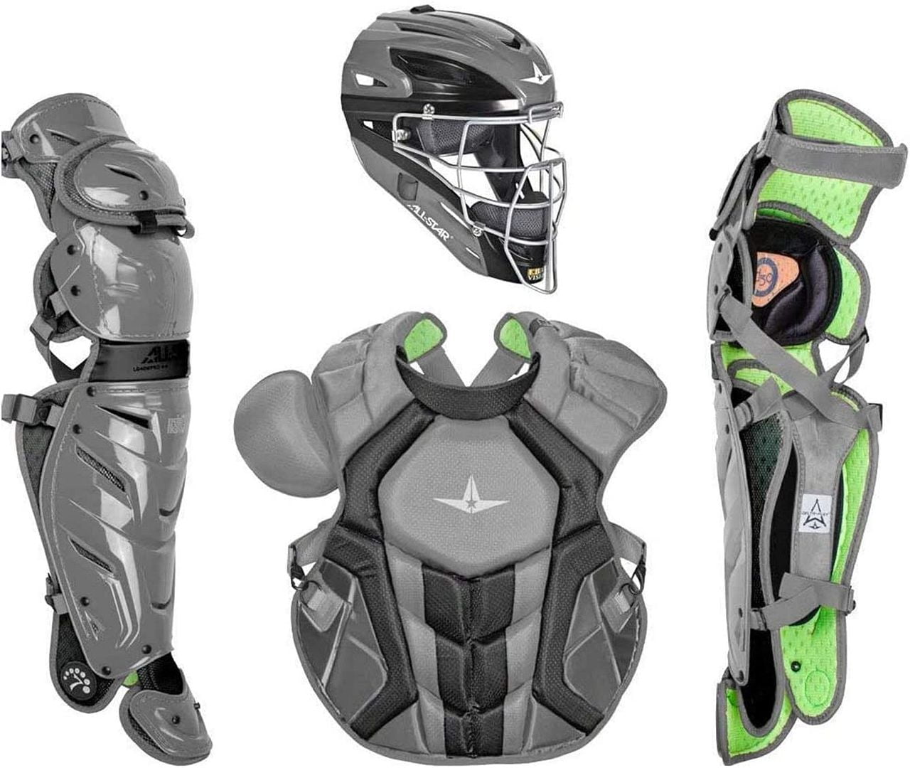 All-Star System7 Axis NOCSAE Adult Two Tone Baseball Catchers Set ...