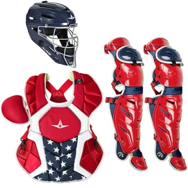 All-Star System7 Axis NOCSAE Adult Two-Tone Baseball Catcher's Set ...