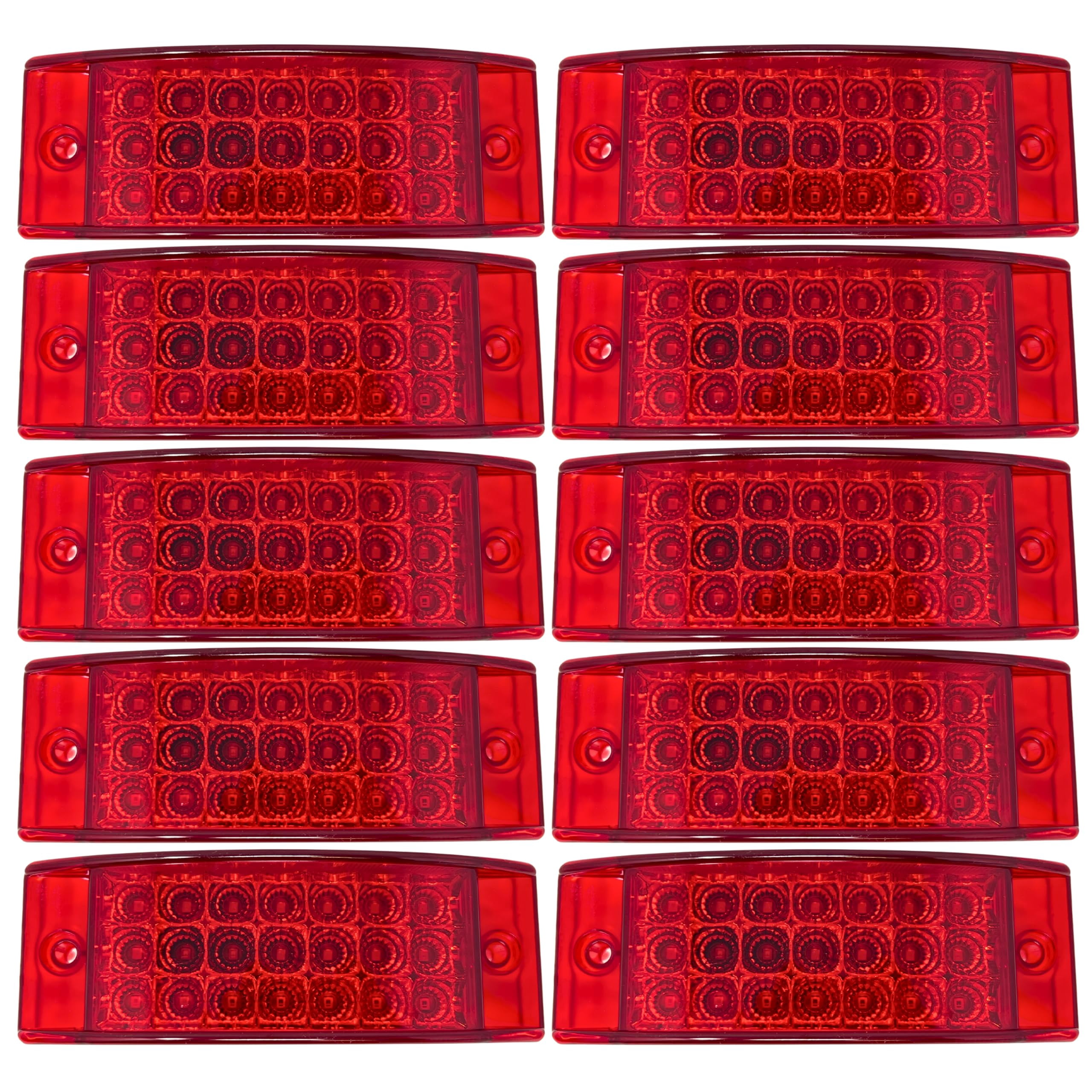 All Star Truck Parts] STF9 Qty 10 Red 6" 21 LED Side Marker Clearance ...