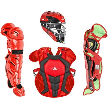 All-Star System7 Axis NOCSAE Adult Two-Tone Baseball Catcher's Set ...